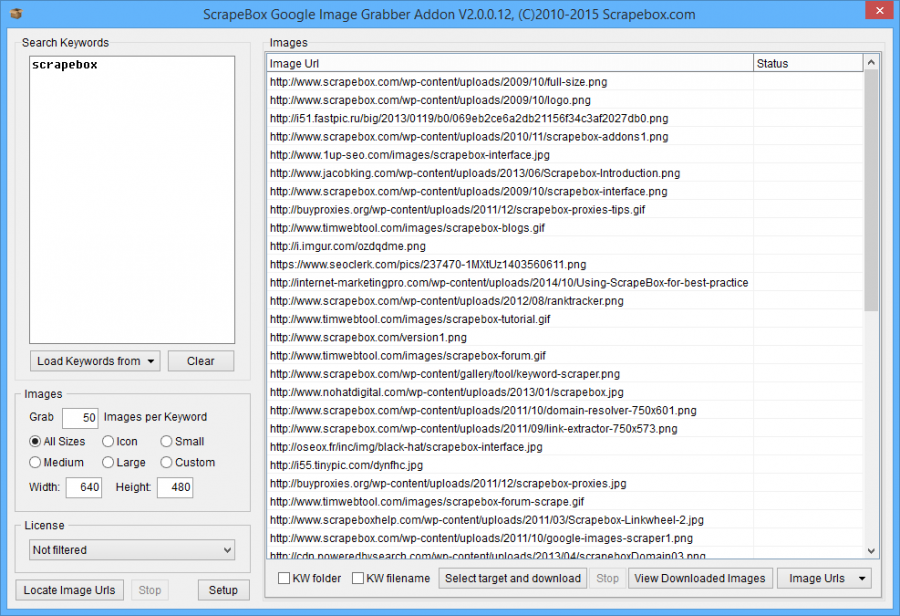 Google Images Scraper - ScrapeBox